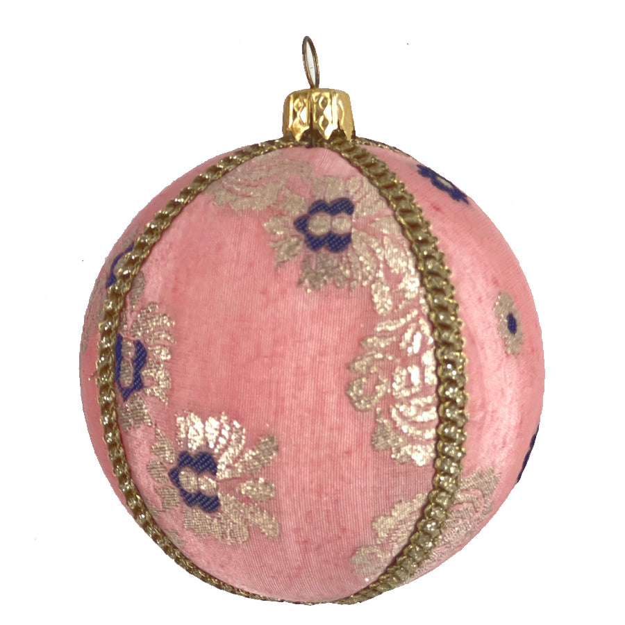 Lalika Bauble – Pink Floral Fabric Bauble | Marisha Mistry